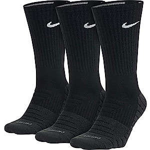 Unisex Nike Everyday Max Cushion Crew Training Sock (SIZE LARGE, 3 Pairs)