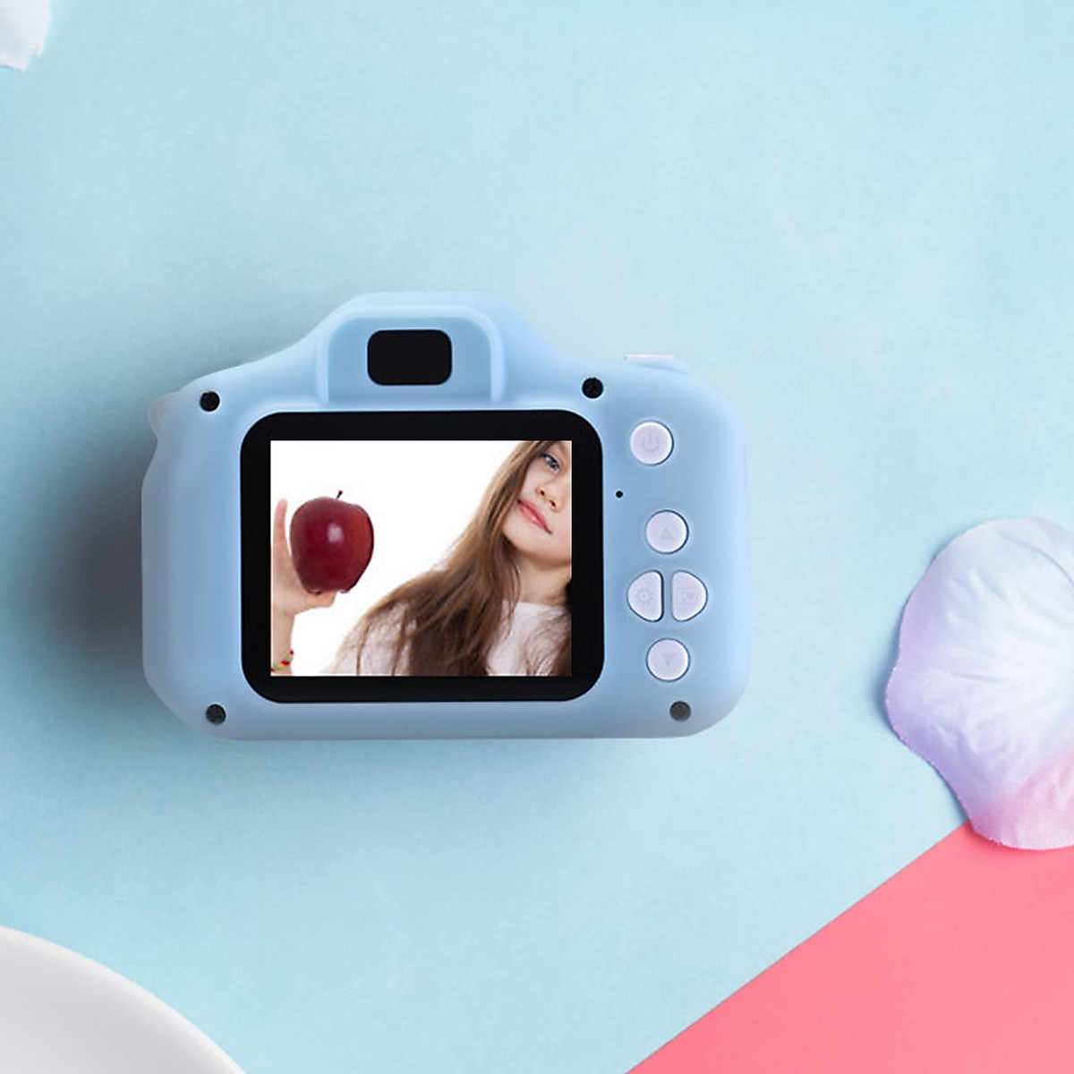 Children Digital Camera, Gift Fall Resistant Children Mini Camera 32GB Maximum Memory Card for 3‑12 Yrs for Travel