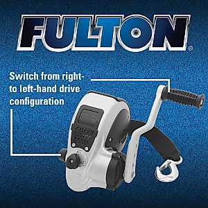 Fulton FW20000101 F2 Trailer Winch with Strap - 2000 lb. Load Capacity