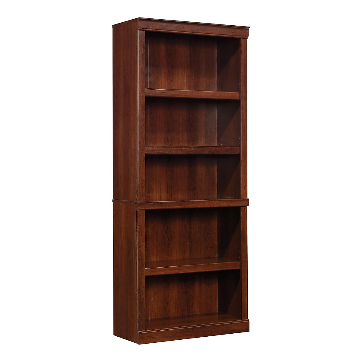 Realspace® 72"H 5-Shelf Bookcase, Mulled Cherry