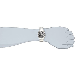 Seiko SNKL55 Mens Stainless Steel Case and Bracelet Automatic Black Tone Dial Watch