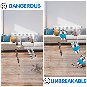 EWSNmata Kids Stainless Steel Cups, 12oz Toddlers Tumbler Spill Proof for School, Kids Metal Drinking Glasses, 6 Pack Unbreakable Water Glasses for Children, Adults, Outdoor, Indoor