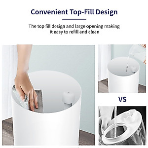 Aromacare Humidifiers for Bedroom, 4L Cool Mist Large Humidifier with Essential Oil Diffuser, Ultrasonic Top Fill Humidifier for Baby Home, Sleep Mode, Adjustable Mist Output, Auto Shut-Off