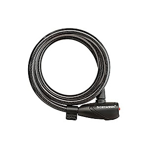 Schwinn Anti Theft Bike Lock, Security Level 1, Key Lock, 4 Foot , Black