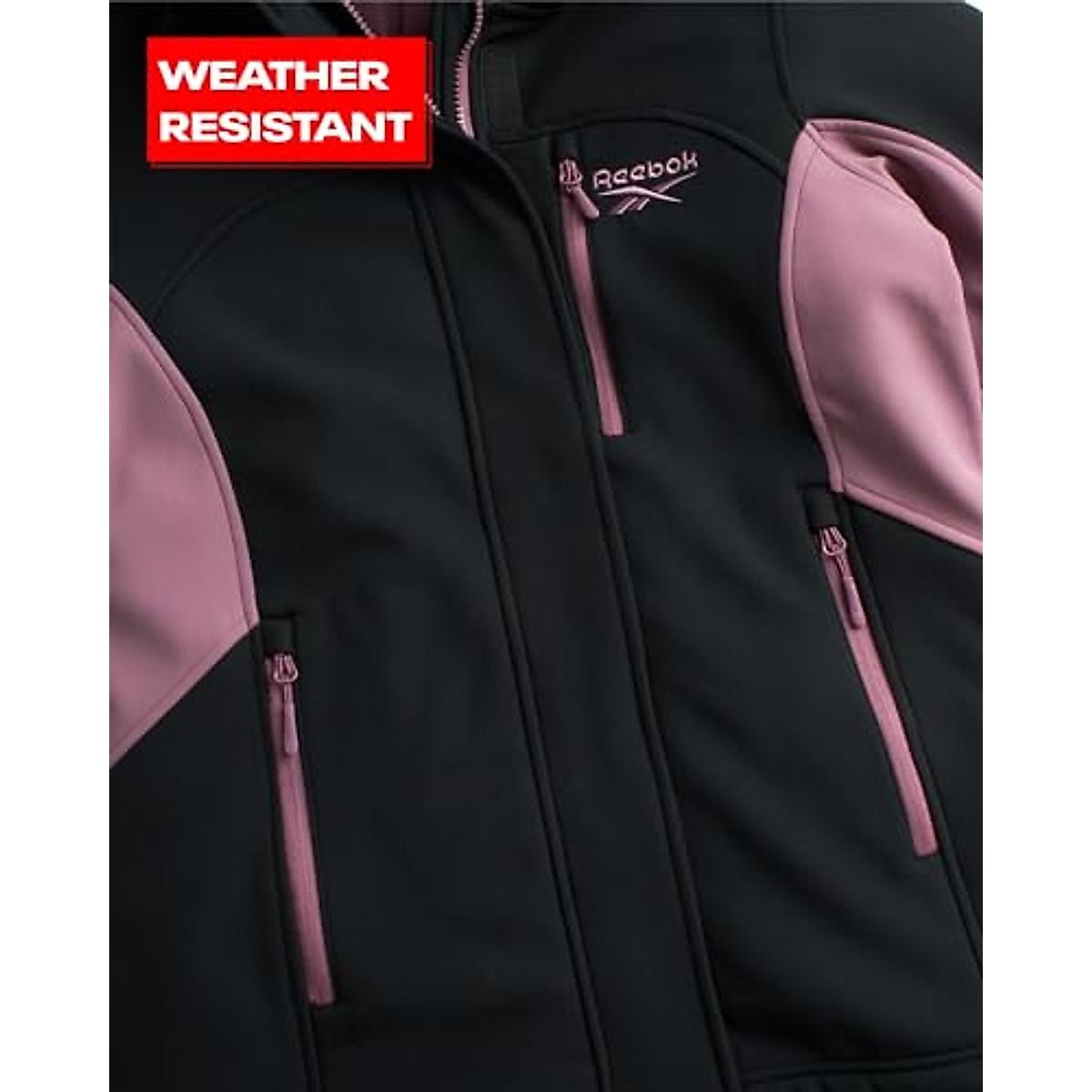 Reebok Women’s Winter Coat – Waterproof Windbreaker Jacket with Removable Puffer Coat – System Jacket for Women (S-XL), Size X-Large, Black