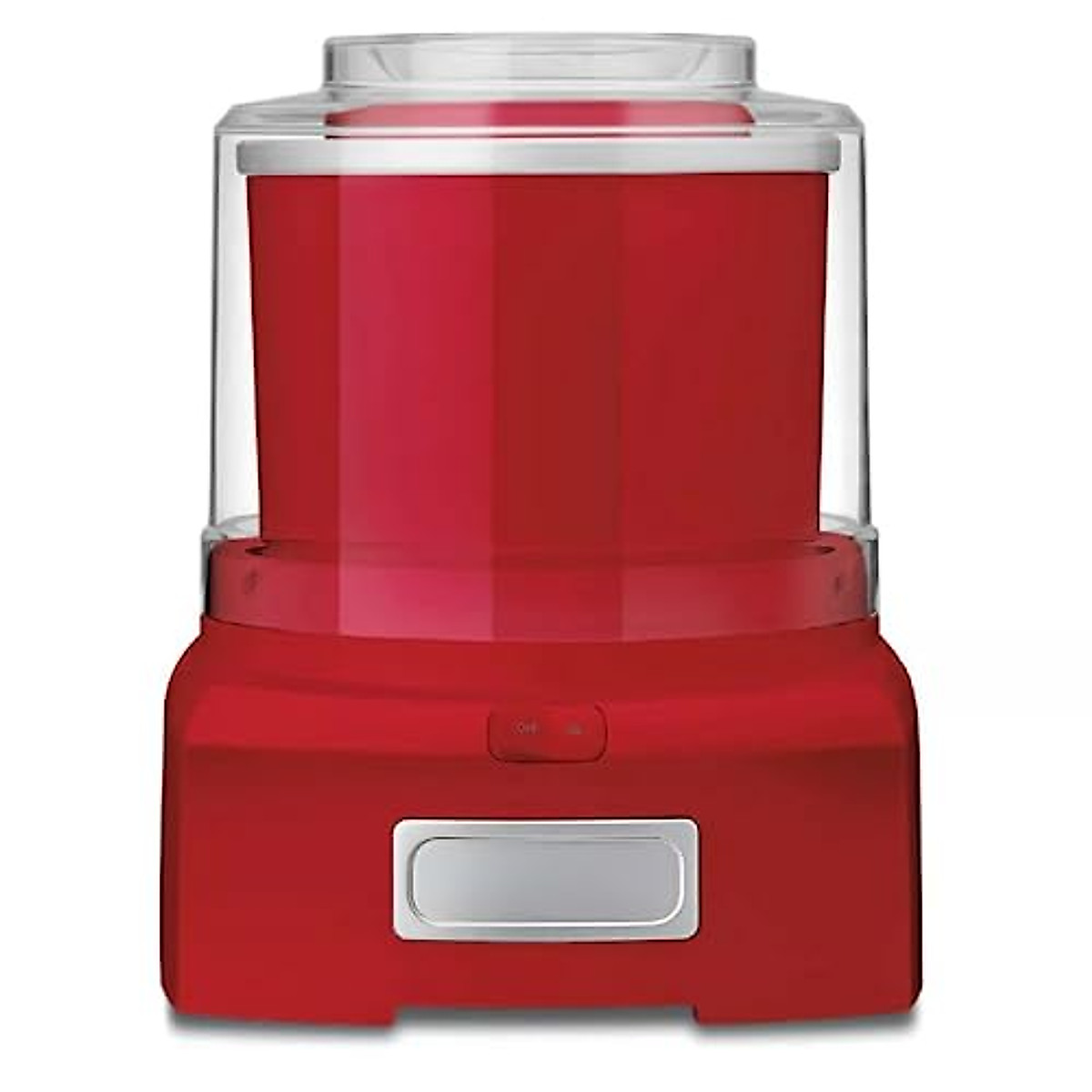 1½ Quarts Automatic Frozen Yogurt, Ice Cream & Sorbet Maker, Easy-Lock Lid with Large Spout, Red