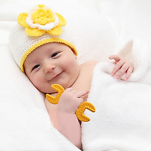 Fu Store 4 Pack Soft Silicone Teething Toys for 0-12 Months 6-24 Months Toddlers Infant Hammer Spanner Wrench Pliers Tools Shape Baby Teethers Relief Soothe Babies Gums Set