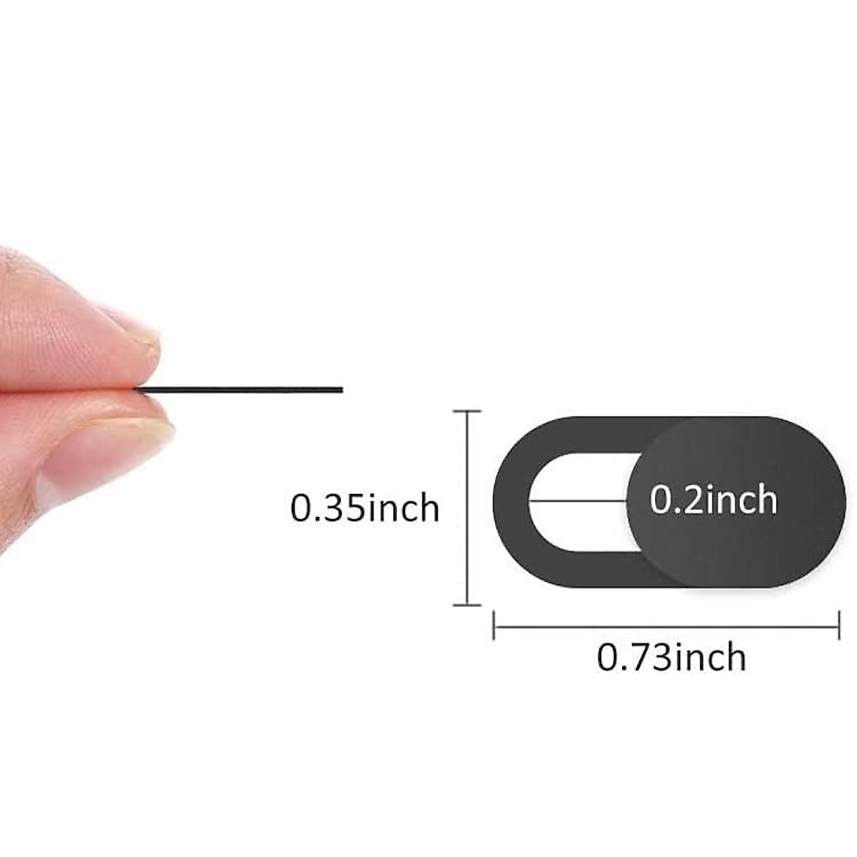 Webcam Cover Camera Privacy Protective Cover Mobile Laptop Lens Privacy Cover Protector Shutter Slider - 3pk