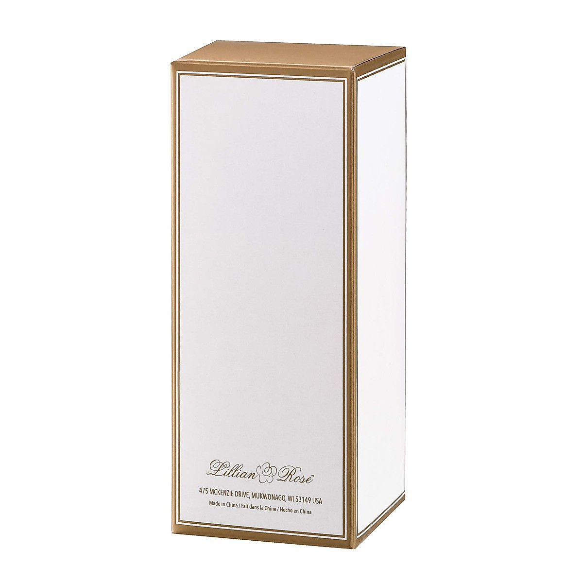 Lillian Rose Gold Bridesmaid Stemless Champagne Glass, 1 Count (Pack of 1), Clear