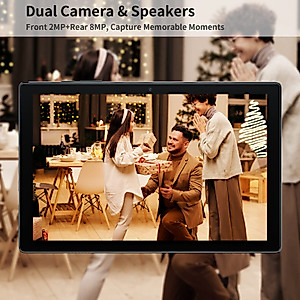 Tablet 10 Inch, Android 10.0 Tablets, Quad-Core 2GB RAM 32GB ROM, Expand Storage 128GB, 1280x800 IPS HD Touchscreen Display, 6000mAh Battery, Dual Cameras, WiFi Bluetooth Google Gaming Tablets(Black)