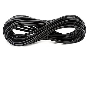 ALEGI 25 Feet 3/16 Inch Standard Aquarium Silicone Airline Tubing with Air Stones, Check Valves, Suction Cups and Connectors for Fish Tank, Hydroponics (Black)