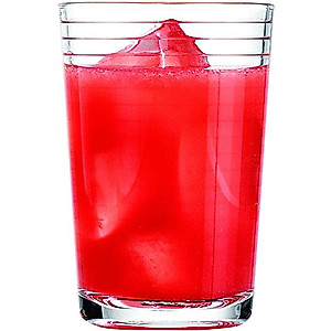 Palais Glassware Striped Collection; Striped Clear Glass Set