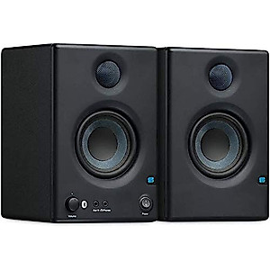 PreSonus Pair of Eris E3.5 BT 2-Way Studio Bluetooth Monitors with Studio One Prime DAW Studio Magic and Plug-in Suite Software Pack and LyxPro Condenser Recording Microphone Kit and Headphones
