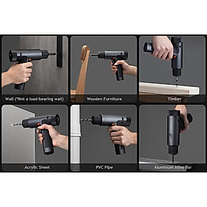 Xiaomi 12V Max Brushless Cordless Drill, 30nm Powerful Torque, 30-speed Precision Control, 3 Operating Modes, Smart Display, Gray