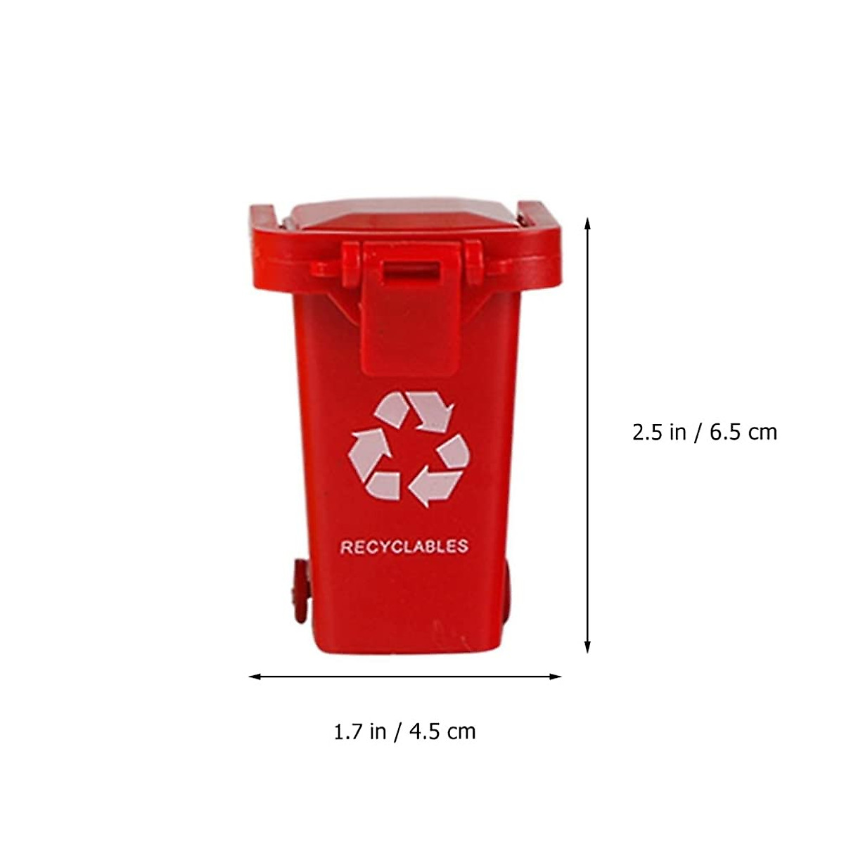 TEHAUX 8pcs Mini Trash Can Trash Can Child Toy Kid Garbage Can Toys Small Garbage Can Toys Garbage Can Kid Toy Children’s Toys Kids Toys Classification Bucket Pulley Clamshell Plastic