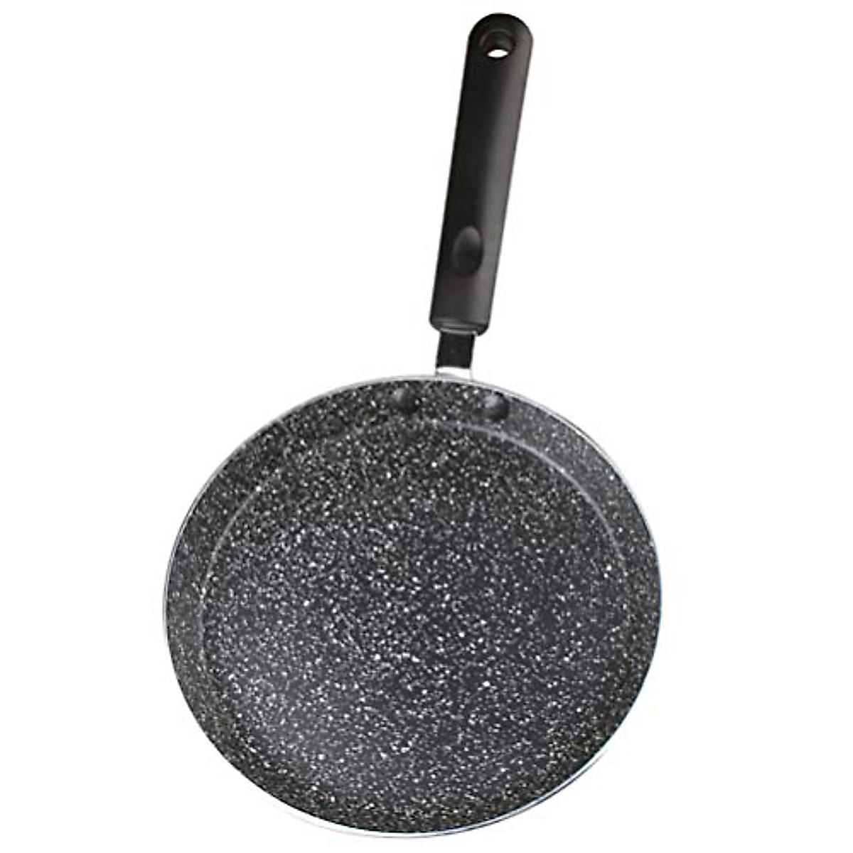 DOITOOL 6 Inch Metal Fry Pan Nonstick Frying Pan Egg Pan Skillet Practical Kicthen Cookware for Home Restaurant Black