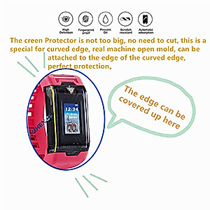 MIHENCE Compatible for Bandai Vital Bracelet BE Screen Protector, HD Premium Real Screen Protector for Vital Bracelet BE [ 3PCS ] [ TPU ]