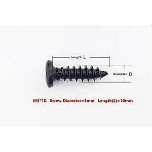 Evwoge 500pcs M3/3MM Diameter Phillips Pan Head Screws Self Tapping Drilling Screws Assortment Kit Carbon Steel 6mm 8mm 10mm 12mm 16mm 18mm 20mm Length