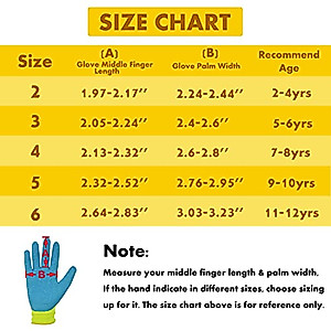 GLOSAV Durable Toddlers Garden Gloves, Kids Gardening Gloves for Ages 2-12, Kids Work Gloves for Fishing, Yard, 3 Pairs (Size 2 for 2, 3, 4 Year Old)