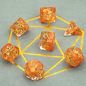 Four Seasons Dice Autumn Dice DND for Dungeons and Dragons(D&D) Role Playing Game(RPG) MTG Pathfinder Table Game Dice (Fall Dice)