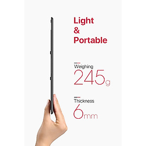 Inateck Surface Go Keyboard, Bluetooth 5.1, 7-Color Backlight, Compatible with Surface Go 4(2023), Surface Go 3(2021), Go 2 (2020), Surface Go 1(2018), KB02009 Black