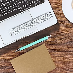 10 Pack Clear Ruler Bookmark Plastic Binder Divider A6 Straight Ruler Page Markers Today Planner Page Finders for A6 6 Ring Notebook Binder Refillable Journal