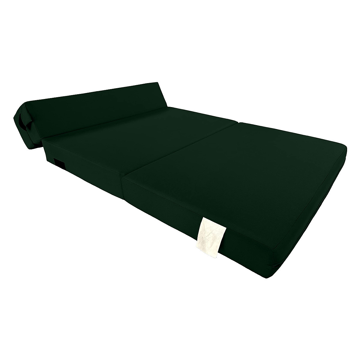 D&D Futon Furniture Portable Folding Bed Mattress, Studio Guest Beds, RV Mattresses, High Density Foam (Hunter Green, 6 x 48 x 80)