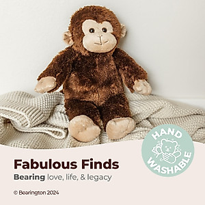 Bearington Swings The Monkey Plush, 15 Inch Monkey Stuffed Animal