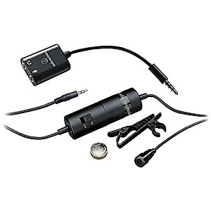 Audio-Technica ATR3350xiS Omni Condenser Microphone (ATR Series), Black