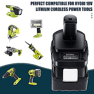 MT20RNL Adapter for Makita 18V Battery to for Roybi 18V Battery，Most Batteries for MAKITA:BL1860B / BL1860 / BL1850B / BL1850 / BL1840 / BL1830B / BL1830 / BL1820 / BL1815 etc.