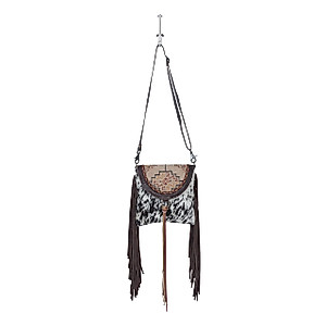 Myra Bag Monochromatic Speckles Leather & Hairon Bag S-3808