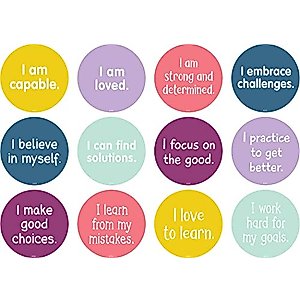 Teacher Created Resources Spot On Carpet Markers: Positive Mindset - 4" (TCR77501)