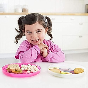 Skip Hop Non-Slip Baby Plates, Zoo Smart Serve, 2 Pack, Butterfly