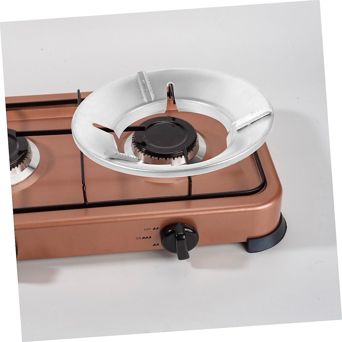 Cabilock Wok Rack Iron Gas Stove Wok Support Ring Wok Support Stand Energy Saving Cooktop Range Pan Gas Cover for Home Restraurant Hotel (Silver)