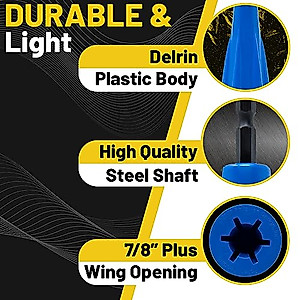 Rack-A-Tiers Nut Blaster - Tighten Wire Nuts with Drill, Universal Wire Connector Drill Bit Attachment, Twist Wire Nuts with Your Drill (XXL)(72102)