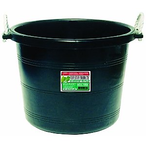Tuff Stuff Products MCK70BK Muck Bucket, 70-Quart, Black