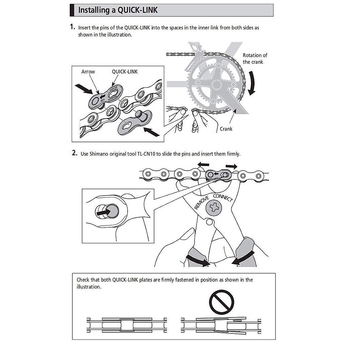 SHIMANO 11 Speed Chain Quick Link Connector SM-CN900 (2 Pairs)