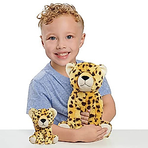 National Geographic Large Plush Cheetah and Cub Stuffed Animals, Kids Toys for Ages 3 Up, Amazon Exclusive