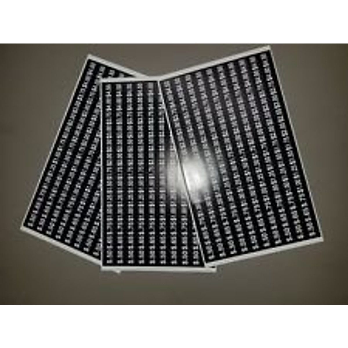 3 sheets of vending machine price labels 390 stickers total verity pack