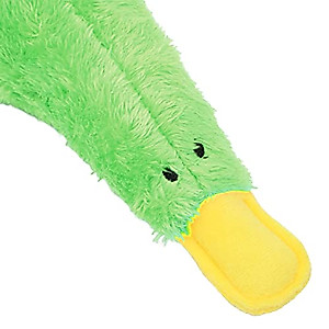 GLOGLOW Plush Dog Chew Toys, Cute Bird Easy Clean Squeaky Plush Dog Toys Teeth Grinding Interactive Boredom Relief Soft Bite Resistance Indoor (Green)