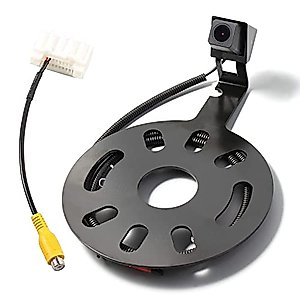 EWAY Classic 1.0 Backup Reverse Rear View Spare Tire Mount Camera for Jeep Wrangler 2007-2018, Reversing Parking Aftermarket Camera Removable Guideline, Uconnect Radio Backup Camera Wire Adapter