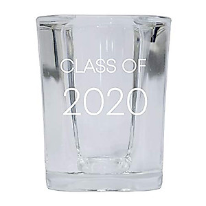 Customizable 2 Ounce Etched Square Shot Glass Engraved Personalized with Custom Text