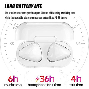 Wireless Headphones, Touch Control Wireless Noise Cancelling Earbuds,Bluetooth 5.1 Wireless Headphones with Charging Case,IPX7 Waterproof Stereo Headphones,,Wireless Earbuds for Android/iOS/iPhone