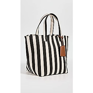 Little Liffner Women's Stripe Tote, Black/White, One Size