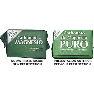 Magnesium Carbonate 7grs - Carbonato de Magnesio Puro (Pack of 3)