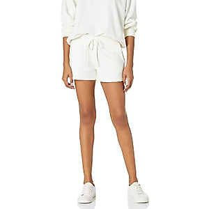 The Drop Women's Elaina Pull-On French Terry Sweatshort, Ivory, M