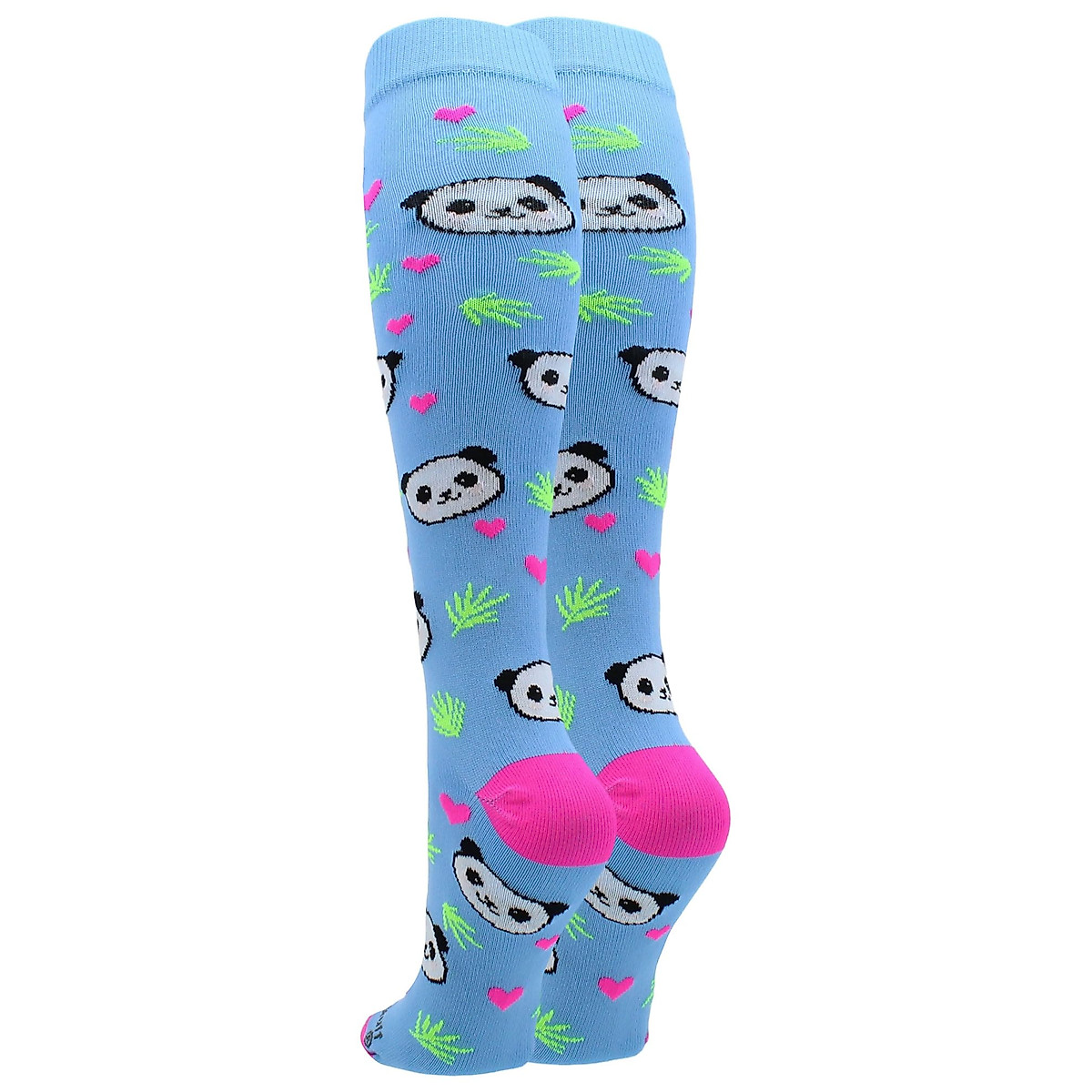 MadSportsStuff Happy Panda Bear OTC Socks (Sky Blue, Small)