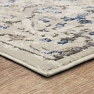 Mohawk Home Appleton Traditional Floral, Ornamental Royal Blue 5' 3" x 8' Area Rug Perfect for Living Room, Dining Room, Office