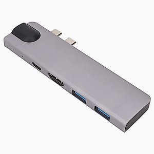 Type-C Hub USB C Adapter, Multiport Adapter with USB3.0 HDMI, Type C Adapter Docking Station HUB Converter, Memory Card Reader for MacBook Pro/Air