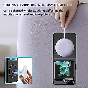 HikerClub Magnetic Case for Samsung Galaxy Z Flip5 6.7" (2023), Compatible with Mag Safe, Supports Wireless Charging, Anti-Scratch Shockproof Case, Slim Lightweight Case for Samsung Z flip 5, Black